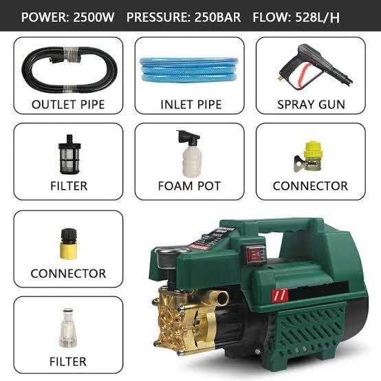 CAR WASHER 210BAR 2100WATT , PRESSURE WASHER , AC SERVICE , SOLAR PANEL ...