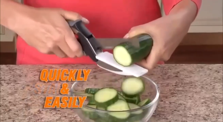 Clever Cutter - Quick Vegetable Chopper | 2-in-1 Clever Cutter Knife ...