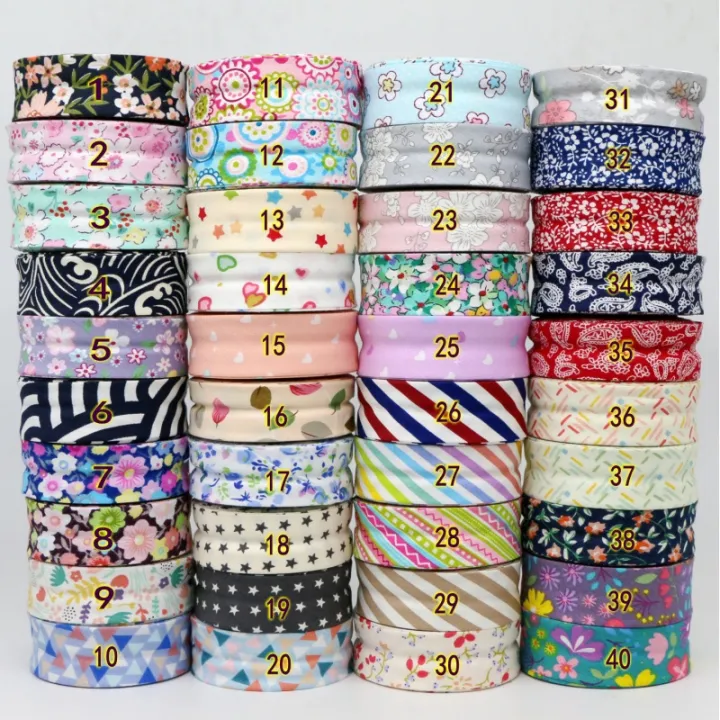 New arrived Printed Bias Binding Tape Edge cloth strip Craft DIY ...