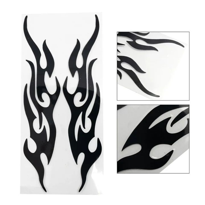 Universal DIY Flame Vinyl Decal Sticker Waterproof For Car Motorcycle ...