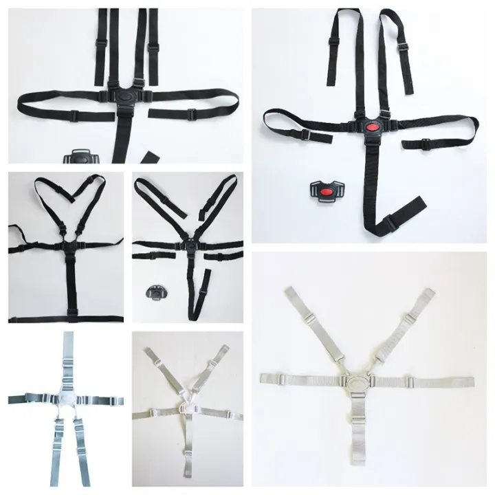 Baby Universal 5 Point Harness High Chair Safe Belt Seat Belts for ...