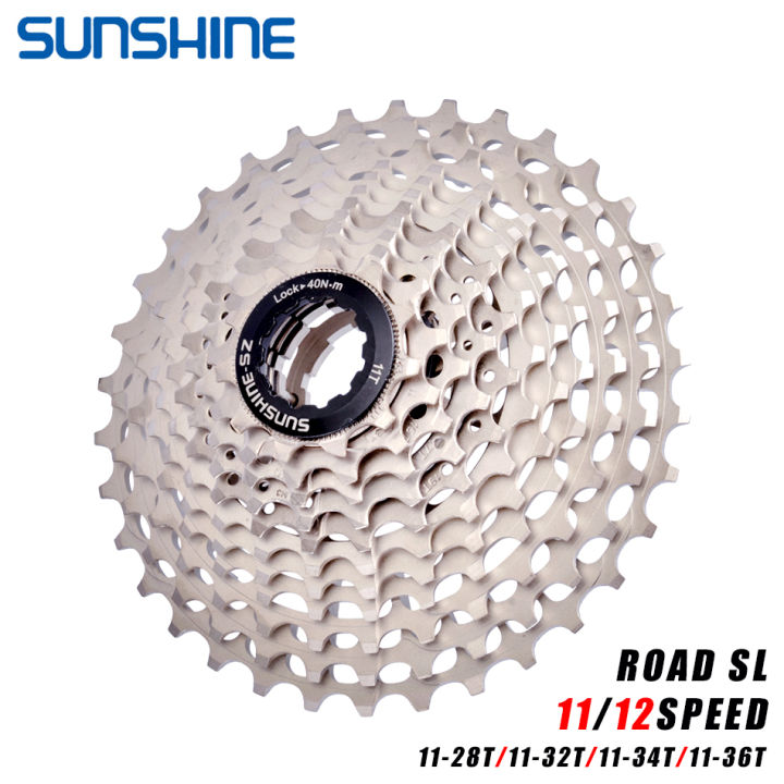SUNSHINE Ultralight Road Bike Cassette 11/12 Speed 28T/32T/34T/36T CNC ...