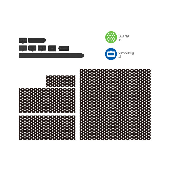 Silicone Dirty Prevent Mesh with Dust Pulgs Anti-Dust Mesh Protective ...