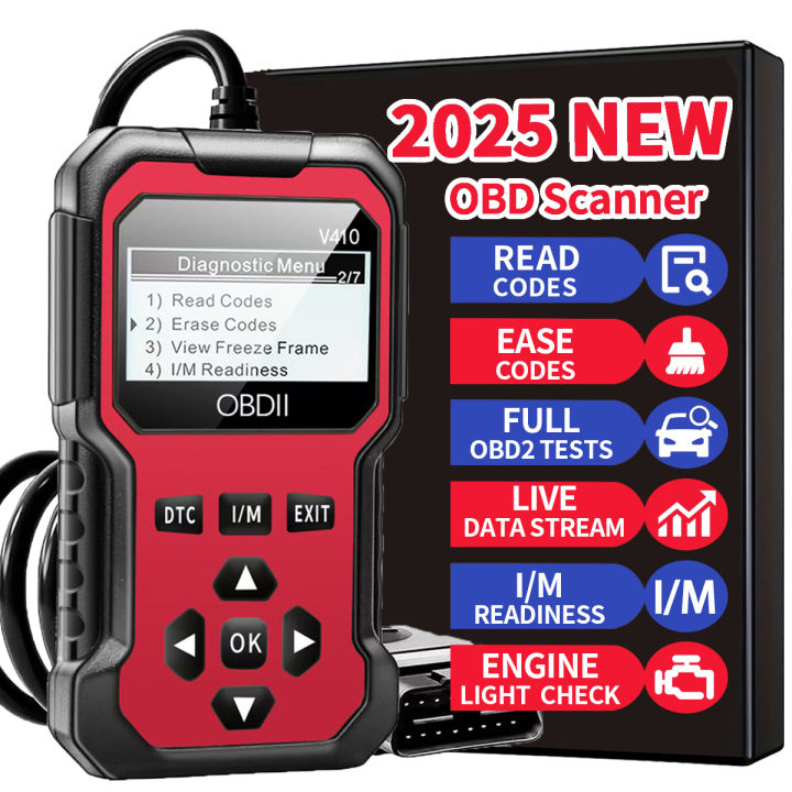 Car Obd2 Scanner Diagnostic Tool Code Reader Engine Fault Code Reader ...