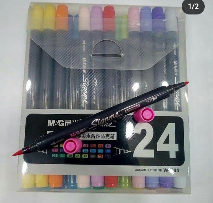 dual tip marker set pack of 24 marker | Daraz.pk