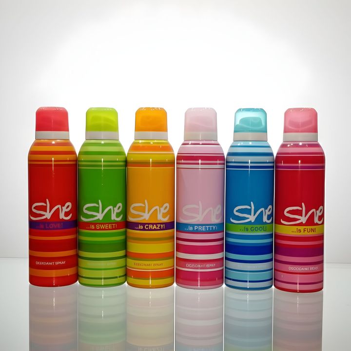 She Deodorant Body Spray for Women | Long-Lasting Fresh & Feminine ...