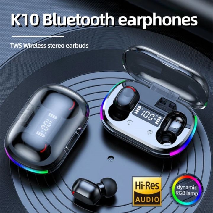 Original K10 Fone Bluetooth Earphones Wireless Headphones for Xiaomi LED Display Earbuds with ...