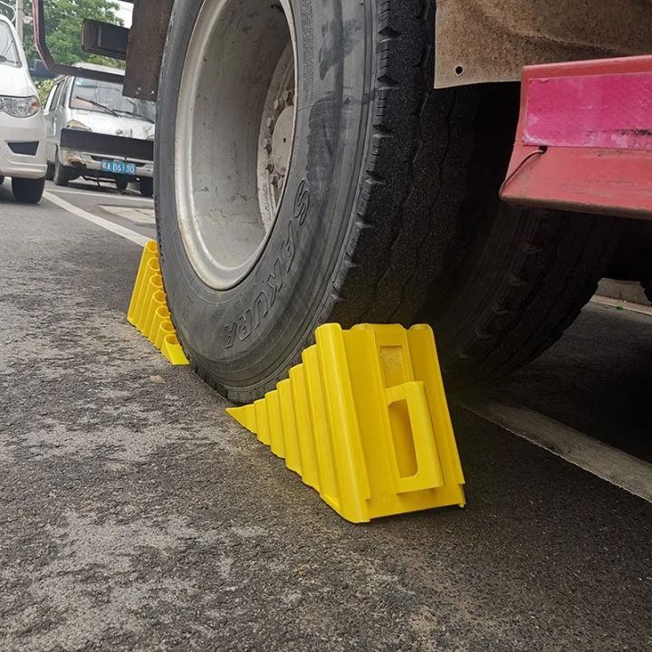 Portable Wheel Chock with Handles Vehicle Truck Tire Stop Block Wheel ...