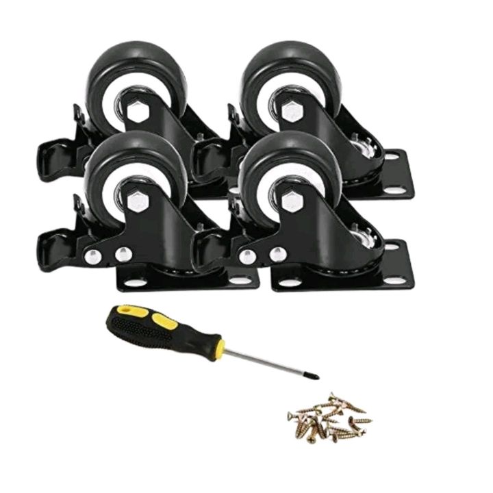 High quality 4 pieces 2 inch wheels for chair offices Swivel Caster ...