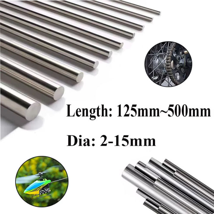 304 Stainless2MM 3MM 4MM 5MM 6MM 8MM 10MMSteel Rod 125mm 200mm 250mm ...