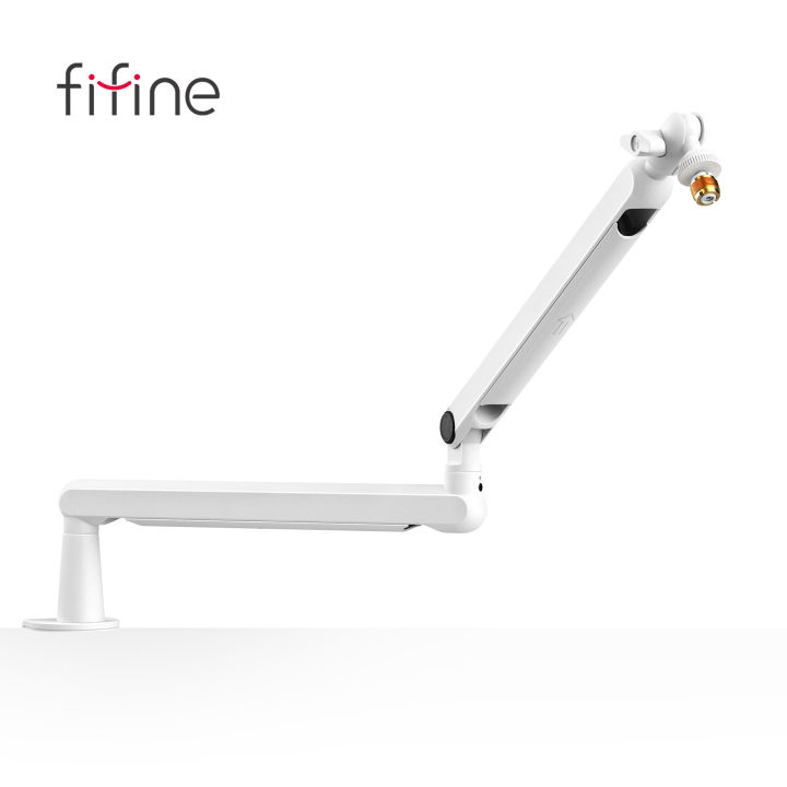 FIFINE Microphone Boom Arm, Adjustable Low Profile Mic Arm with Desk ...