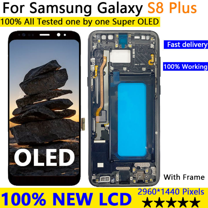 NEW OLED Frontal For Samsung Galaxy S8 plus G955 LCD G955F Display ...