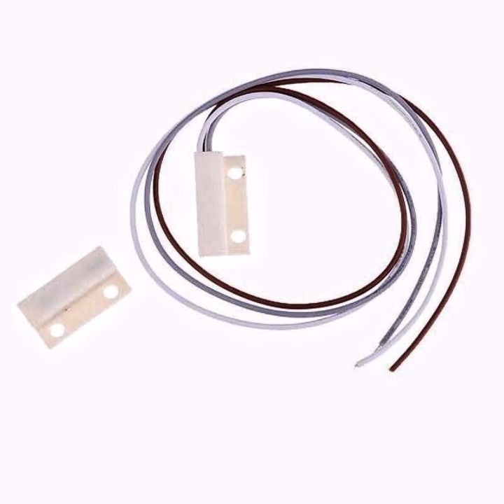 Reed magnetic switch door sensor switch White Square 3 wire no + NC ...