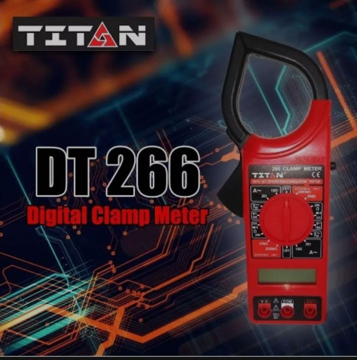 266 Clamp Meter Smart Multimeter Digital Electrician Current Clamp ...