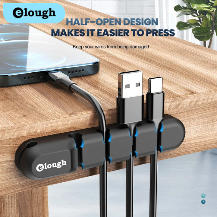 Cable Organizer Management Wire Holder Flexible USB Cable Winder Tidy ...