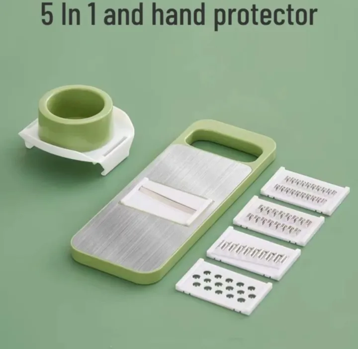 ‎Product Name: 5-in-1 Vegetable Slicer & Grater ‎ ‎Material: ABS ...