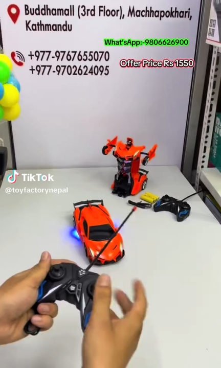 2‑in‑1 RC Deformation Car‑Robot – Transform, Drive & Amaze! | Daraz.com.np