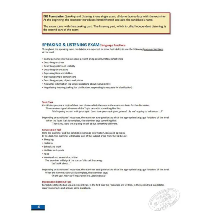 Preparing For TrinityISE Foundation CEFR A2 Reading Writing Speaking ...
