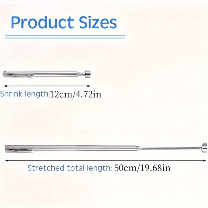 Adjustable Pick-Up Rod, Mini Portable Magnetic Pick-Up Tool with ...