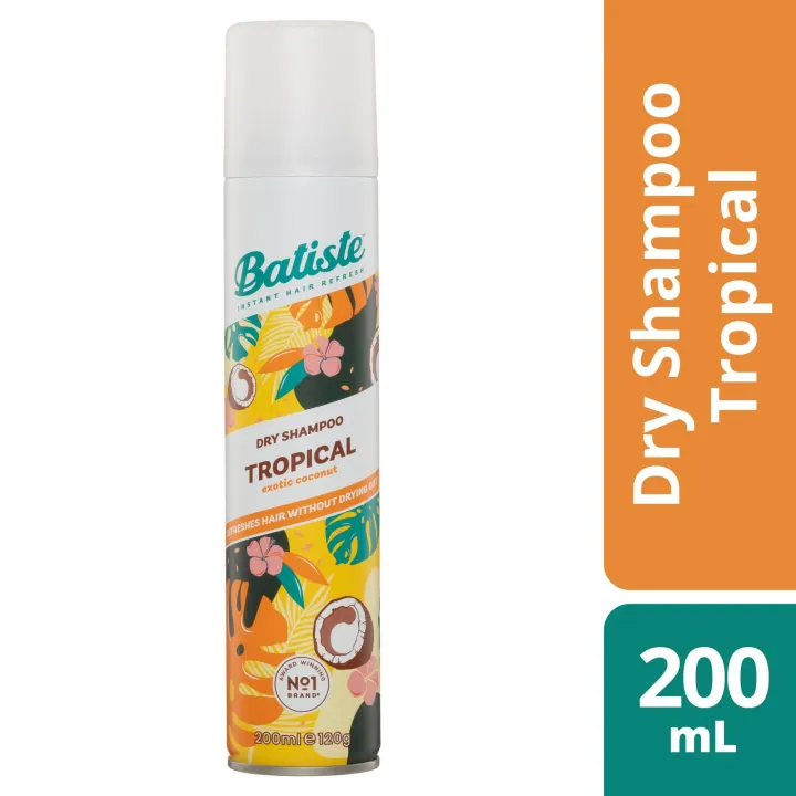 Batiste Dry Shampoo in Tropical 200ml, Coconut & Floral Fragrance, No ...