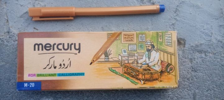 Mercury Black and Blue cut marker (10 pcs) box | Daraz.pk