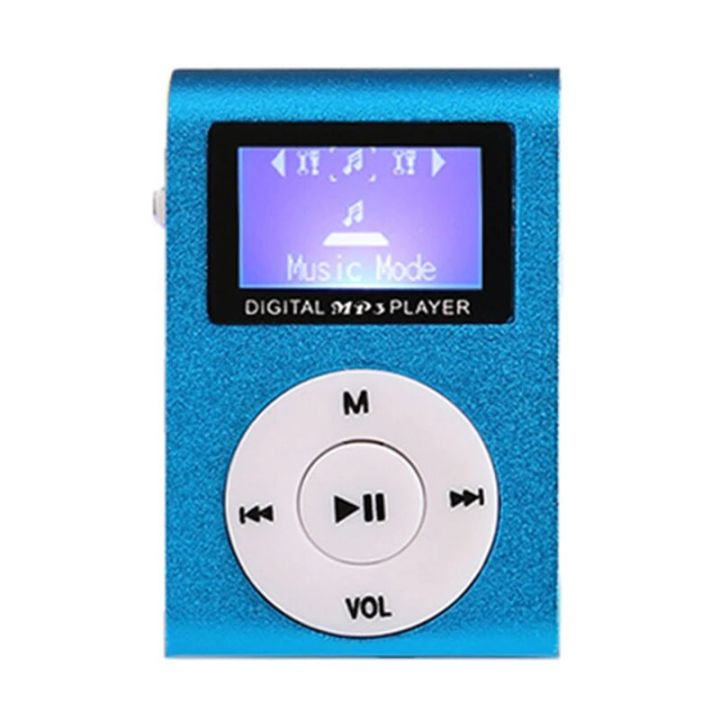 Metal Clip with Screen MP3 Music Player Mini Portable Clip MP3 Student ...