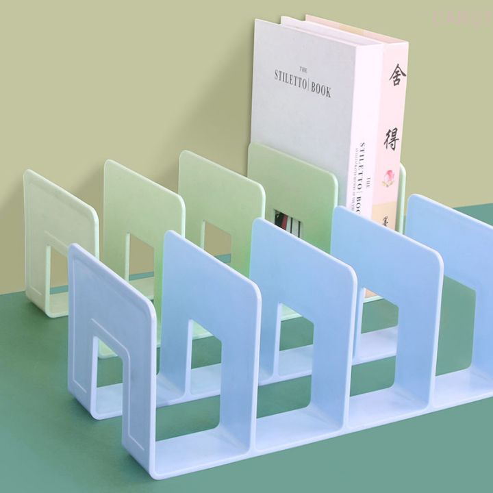4 Grid Multi-Purpose Bookends Book Storage Stand Organizer Holder Desk ...
