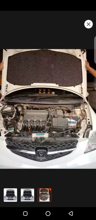 Bonnet Insulator With Clips For Honda City 2005,2006,2007,2008 Heat ...