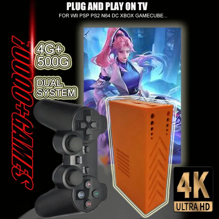 Kid Gift Retro 500GB Super Game Console Y3 Batocera 3865U 70000+Games ...
