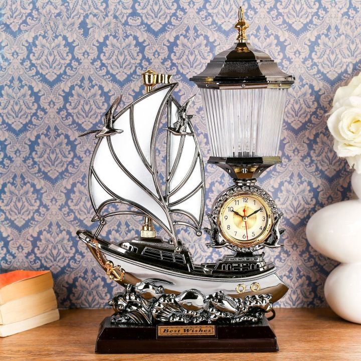 Beautiful Lamps Ship Style with Alarm Clock | Daraz.com.np