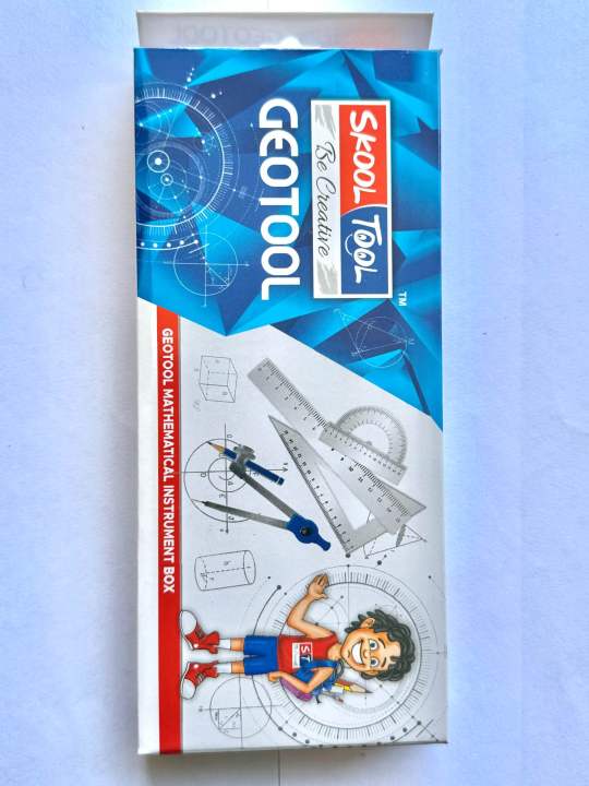 Skool Tool | Mathematical Drawing Instruments | Set of 10 Geometry ...