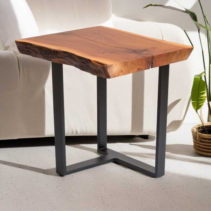 Live Edge End Table, Walnut End Table, Live Edge Handmade Furniture ...