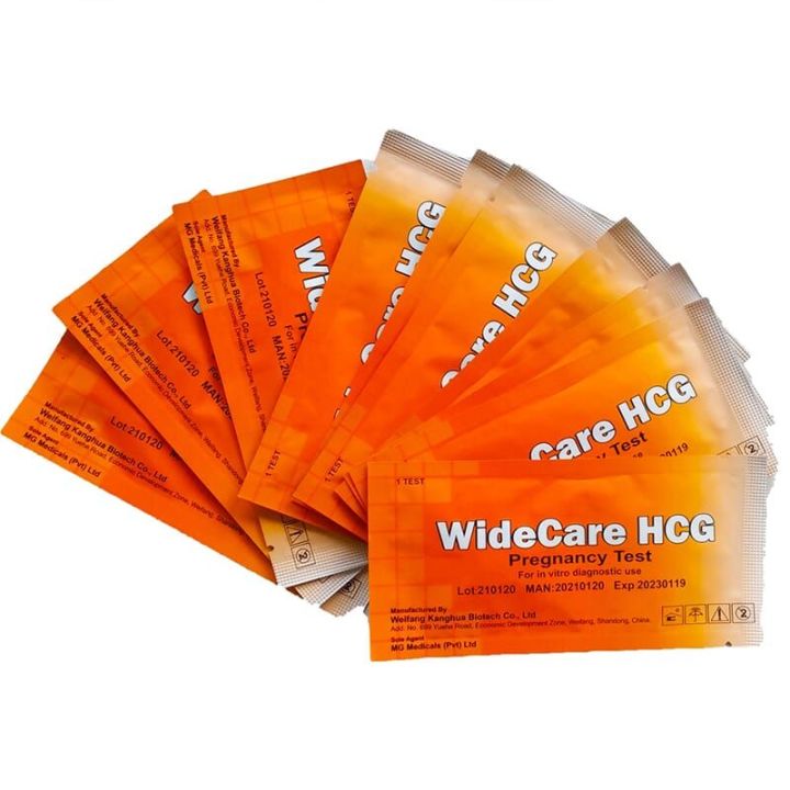 5 HCG pregnancy Test Strips - Wide Care | Daraz.lk