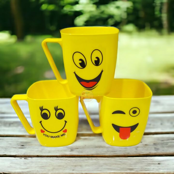 *Plastic Emoji Kids Water Mug Random Emoji* | Daraz.pk