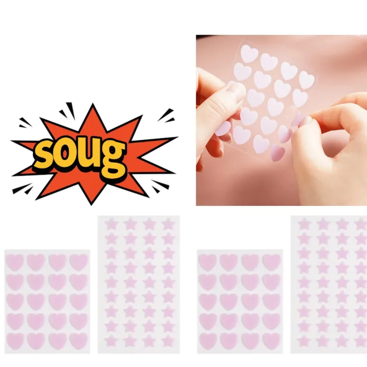 20/36 Counts Acne Care Patches Cute Pink Heart Shaped Acne Pimple ...
