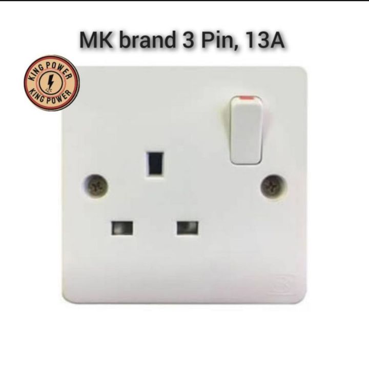 MK Brand 3 Pin, 13A, Switch | Daraz.com.bd