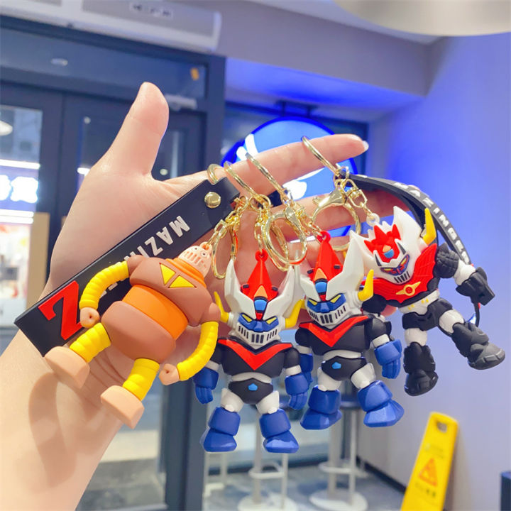 Anime Mazinger Z Keychain Cartoon Doll Keyring Ornament Robot Grendizer ...