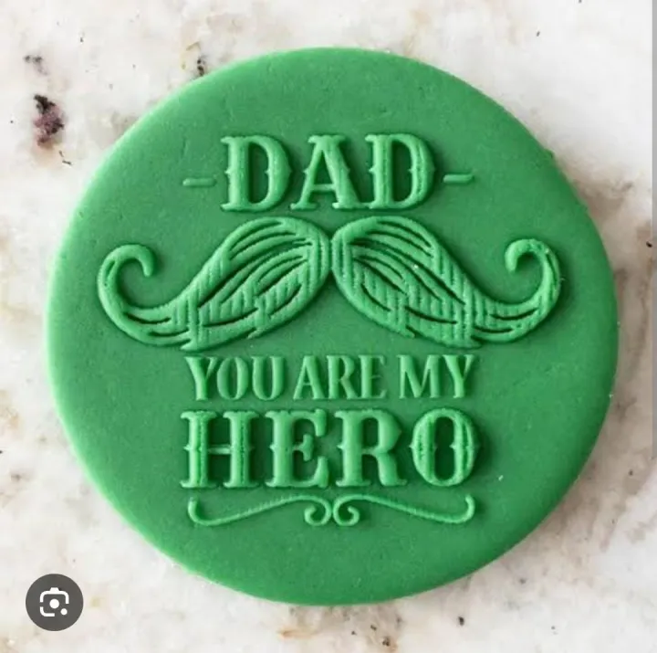 DAD YOU ARE MY HERO FONDANT EMBOSER STAMP | Daraz.pk
