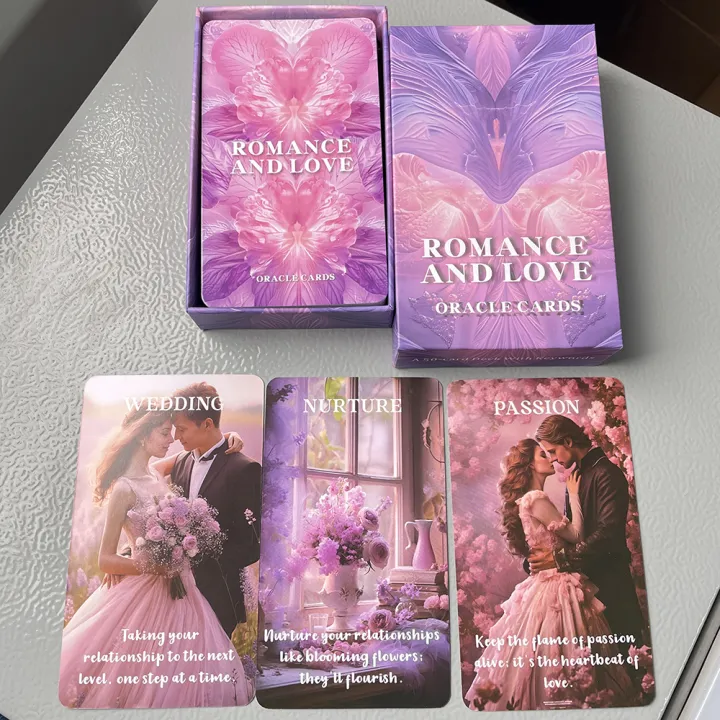 Romance Oracle Cards Tarot English Version 12x7 in Box Fortune Telling ...