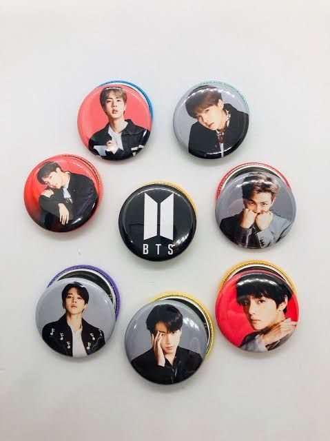 3 Peice BTS Members Badge | Daraz.com.bd
