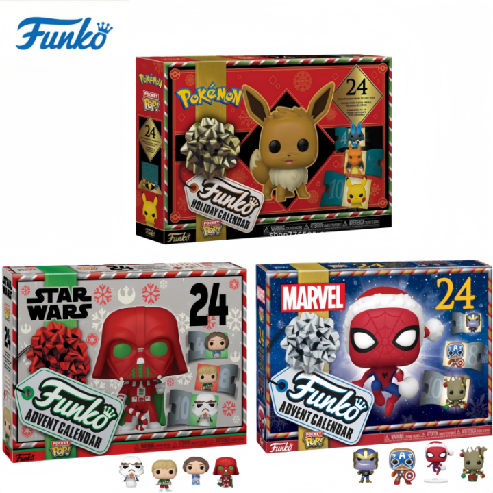 2024 Hot Pokemon Advent Calendar Pikachu Spiderman Star Harry Potter ...