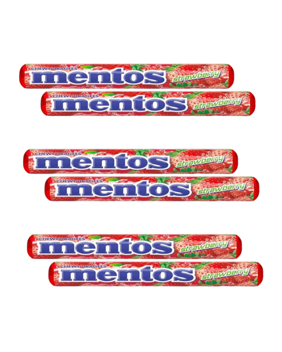 Pack of 6 - Mentos Strawberry Stick - Assorted Flavor | Daraz.com.np