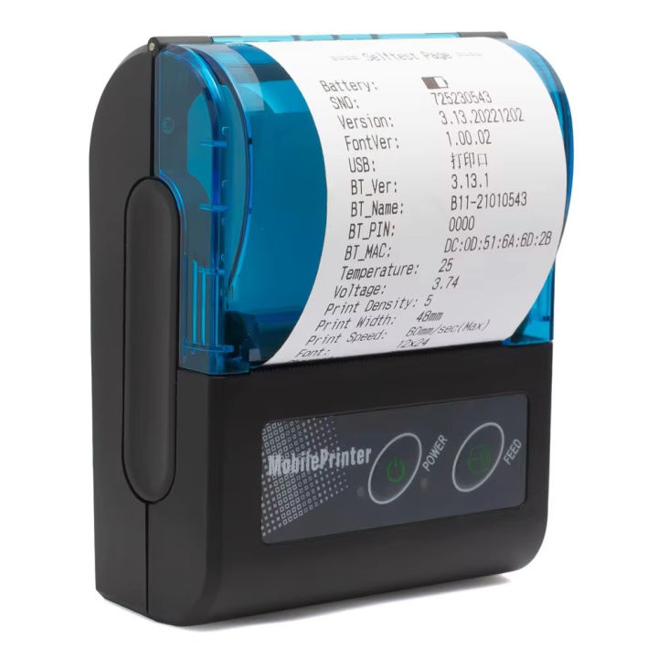 58mm Mini Portable Thermal Printer Receipt Mobile Wireless Bluetooth ...