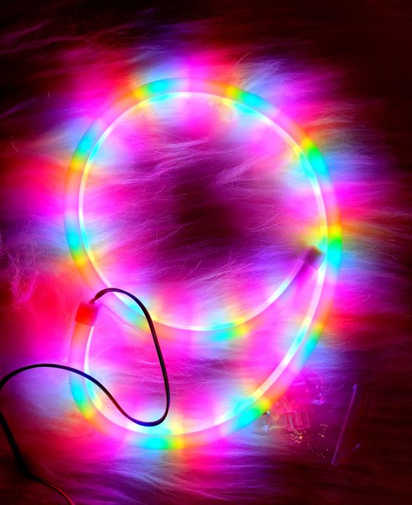 Three wheel headlight decorative Ring multicolour light 12V LED Light ...