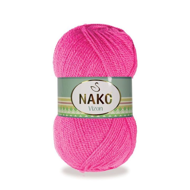 Nako vizon 100g ball single solid color double knjt yarn | Daraz.pk
