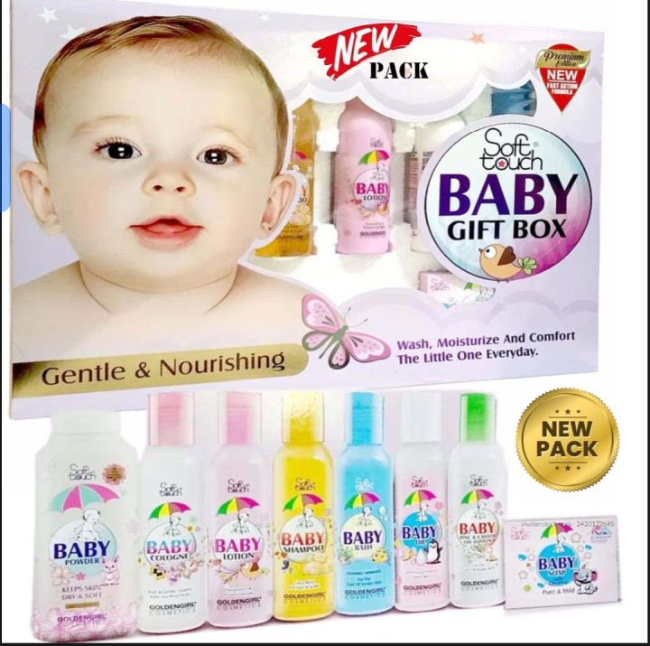 Soft Touch Baby Care Gift Box Pack Of 8 ( Loshan+oil+soap+powder ...