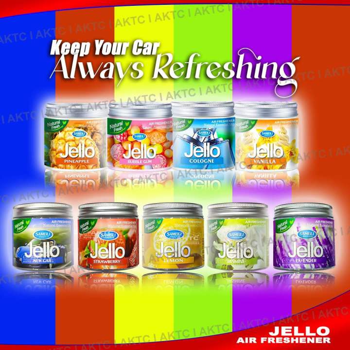 JELLO CAR AIR FRESHENER | CAR GEL PERFUME |CAR DRY PERFUME-mixed ...