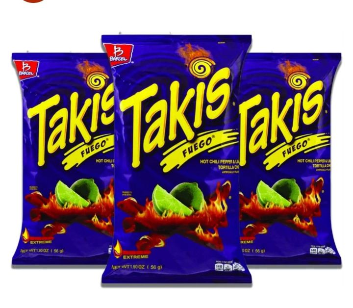 Takis Fuego chips hot chili lime flavor 56G Large... | Daraz.pk