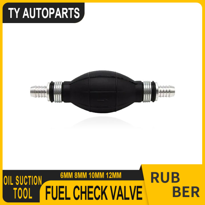 Rubber Aluminum Manual Fuel Pump Hand Primer Oil Gasoline Petrol Diesel ...