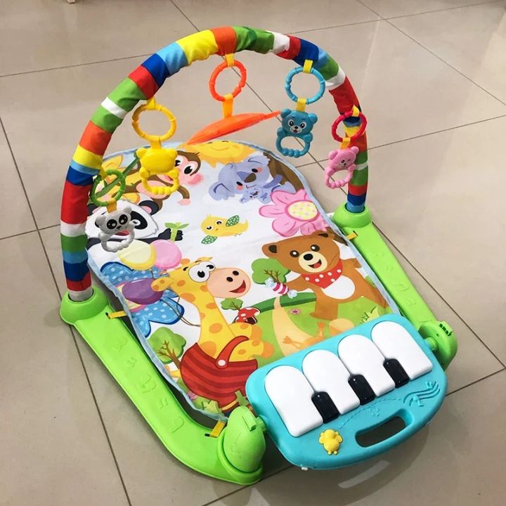 Baby Toy Gift Baby Activity Gym Music Rack Play Mat Kid Rug Puzzle ...